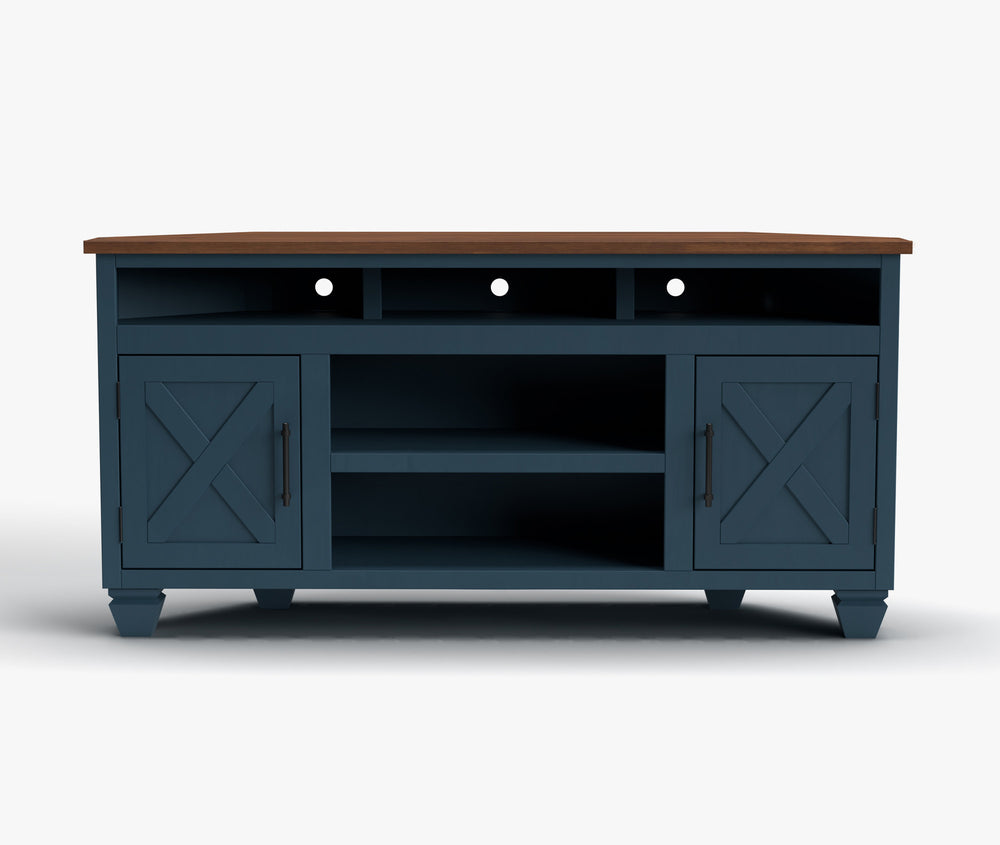 rustic corner tv unit