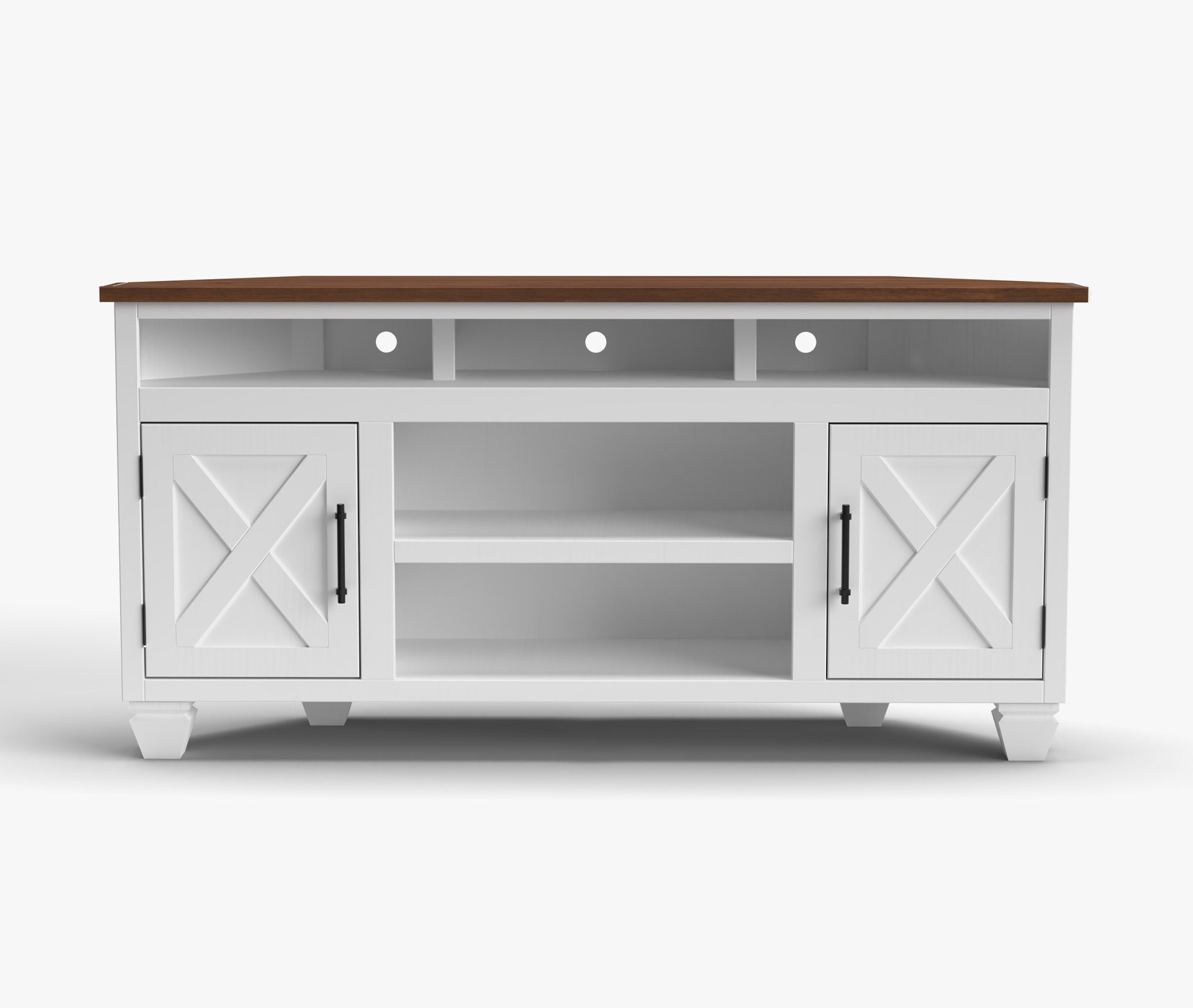 64" Liberty Corner TV Stand for 55", 65", and 70" TVs - Farmhouse ...