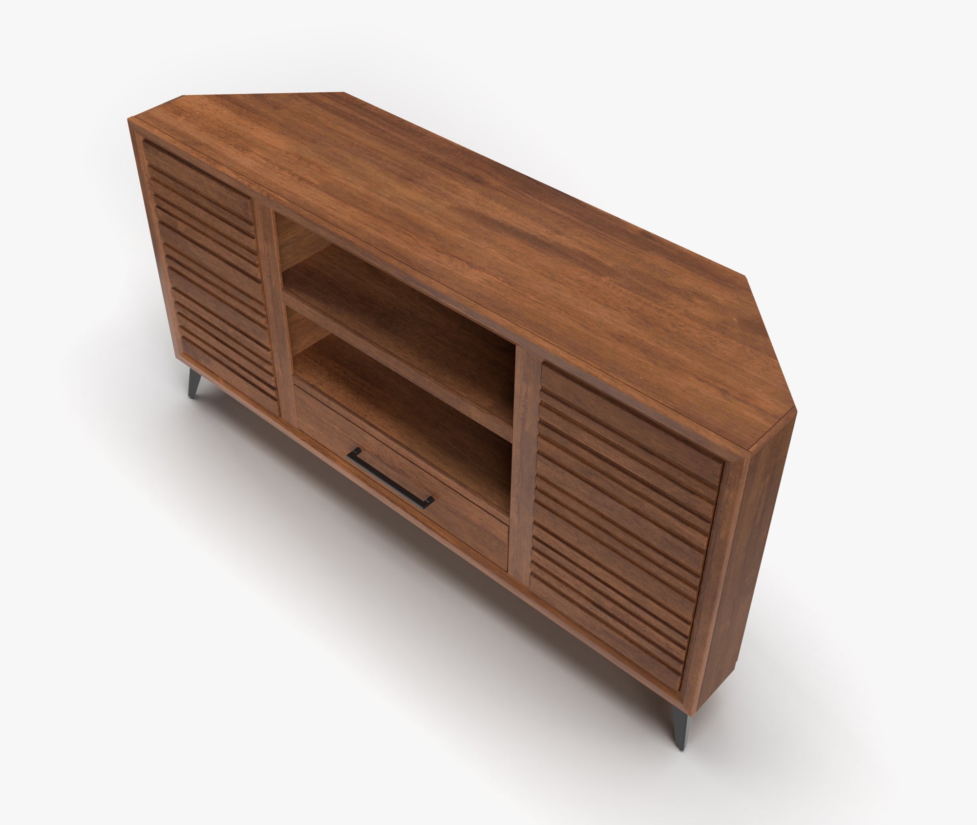 64" Malibu Corner TV Stand for 65-inch TVs, Modern – Realcozy